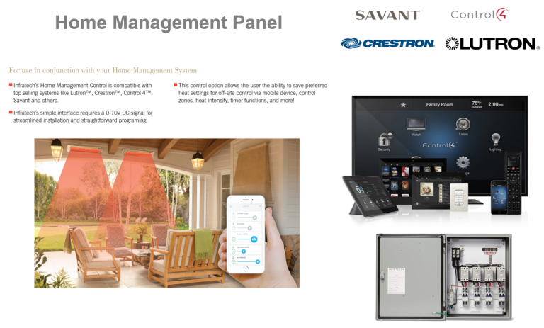 Infratech Surface Mounted Home Management Relay Panel