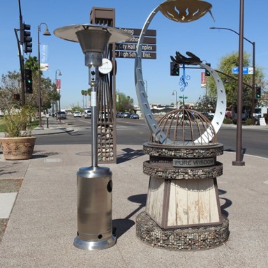 90″ Commercial Grade With 33″ Heat Shield Portable Liquid Propane Patio ...